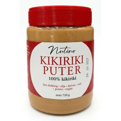 Kikiriki puter 720 g Nutino