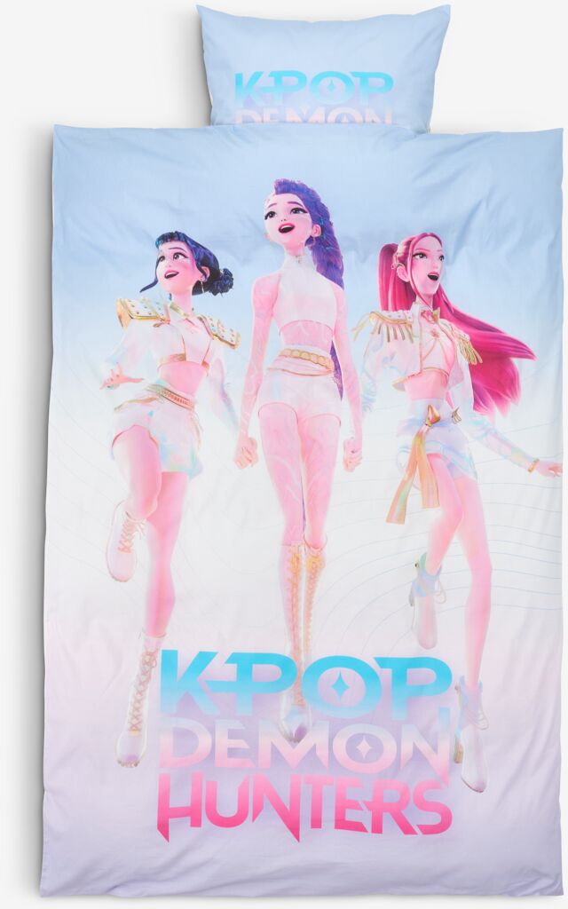 Set posteljine K-POP DEAMON HUNTERS 140x200 ljubičasta