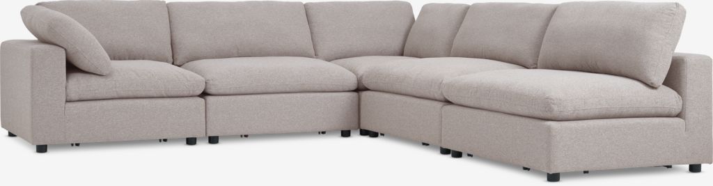 Modularna sofa LYBY 5os. otvor. kraj pesak tkanina