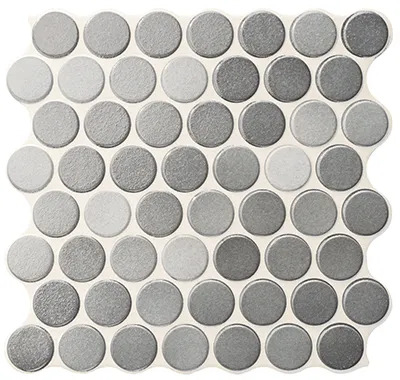 Pločica Glossy Grey Circle 30,9×30,9 Balkania Ceramics