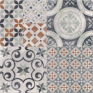 Pločica G417 Patchwork Two 42×42 Cersanit