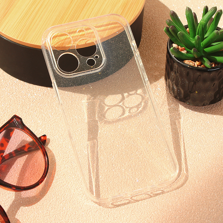 Zastitna maska (futrola) Sparkle Dust - iPhone 15 Pro 6.1 Transparent