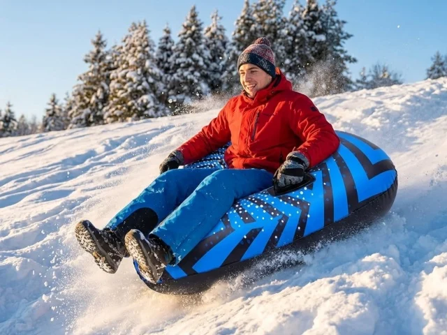Avenli snow tube trougao plavi za vodu i sneg na naduvavanje
