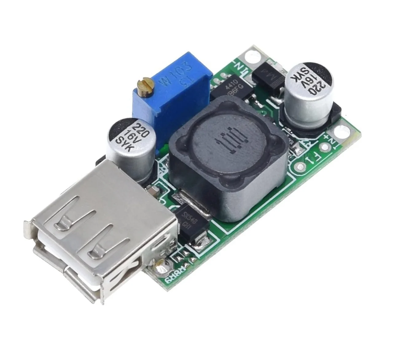 DC-DC Boost Converter Step-Up modul 2V-6V na 3.3V-9V 2A sa USB izlazom - Podesivi Step-Up naponski regulator za Li-ion baterije
