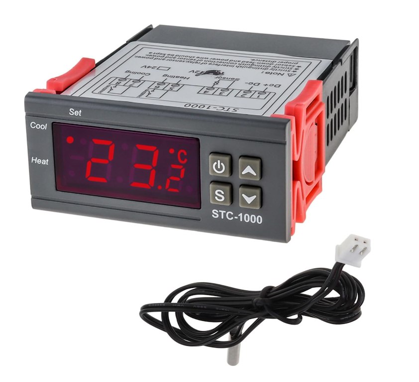 STC-1000 Digitalni Termostat za Inkubator sa Sondom (Grejanje i Hlađenje)