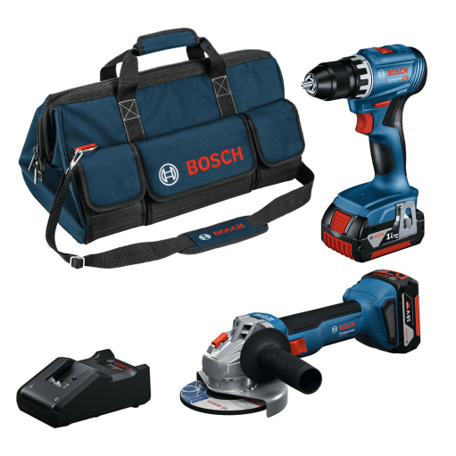 Bosch set alata 18V GSR+GWS+2×4.0Ah+GAL (0615A5007N)