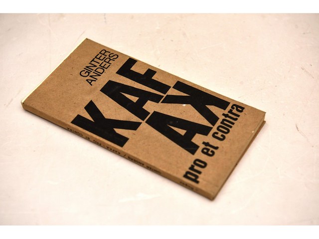 GINTER ANDERS - KAFKA PRO ET CONTRA