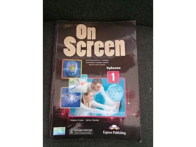 On Screen, engleski jezik za 1 prvi gimnazije, Udzbenik