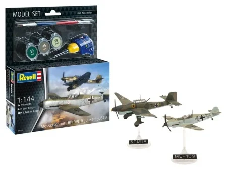 Revell maketa model set messerschmitt bf109e and ju87b stuka ( RV63770 )