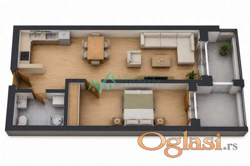 Prodaja dvosobnog stana – Novogradnja | 47m² (Šifra:1004245)