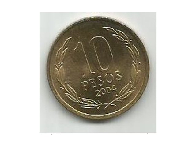 Chile 10 pesos 2004.