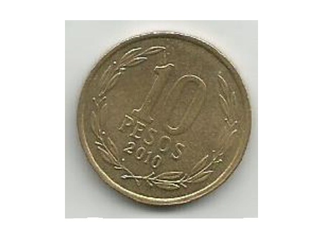 Chile 10 pesos 2010.