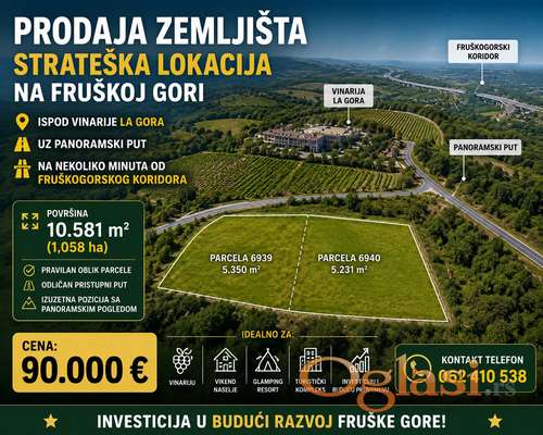 JEDNA OD NAJPERSPEKTIVNIJIH LOKACIJA NA FRUŠKOJ GORI