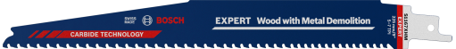 Bosch EXPERT „Wood with Metal Demolition“ S 1167 XHM list univerzalne testere, pakovanje 1 komad, 2608900398