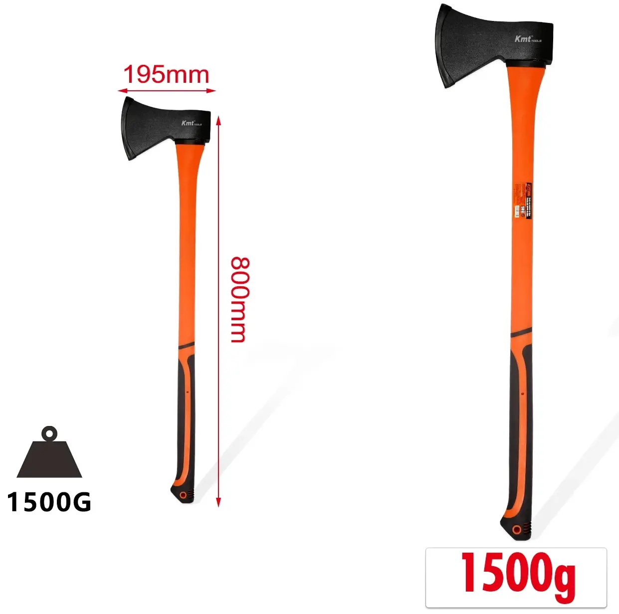KMT Sekira sa drškom od vlakana, 1500g