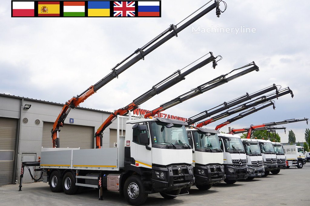 Atlas 172.3E na šasiji Renault C380 Comfort 6×4 / Atlas 172.3E crane / Range 12.3 m / capacity autodizalica