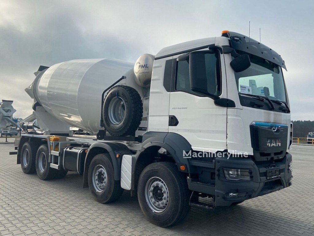 Novi MAN TGS 41.400 8x4 MANUAL EURO 2 FML 12M3 kamion s mešalicom za beton