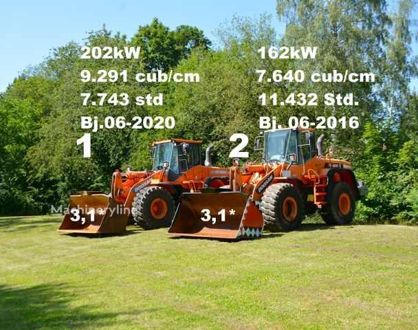 Doosan 2 x DL300 PFREUNDT WAAGE SCHAUFEL 3,1 cub KLIMA prednji utovarivač
