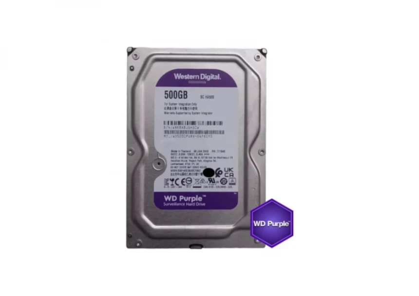 Hard disk 500GB SATA3 Western Digital 16MB WD5000PURX Purple