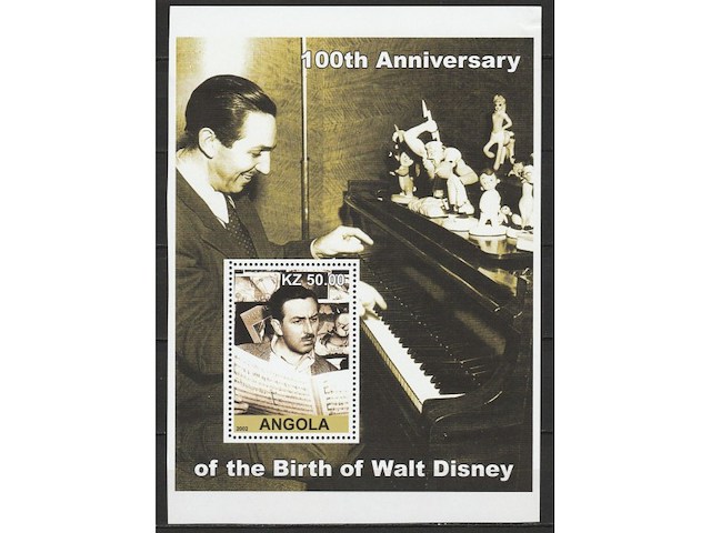 Angola - 2002 - Walt Disney, Volt Dizni