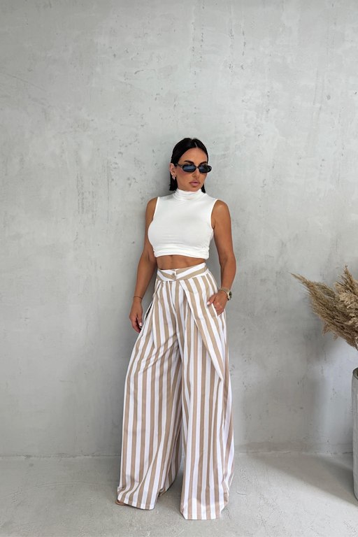 HALSEY CAPPUCCINO PRUGASTE PREDIMENZIONIRANE PANTALONE