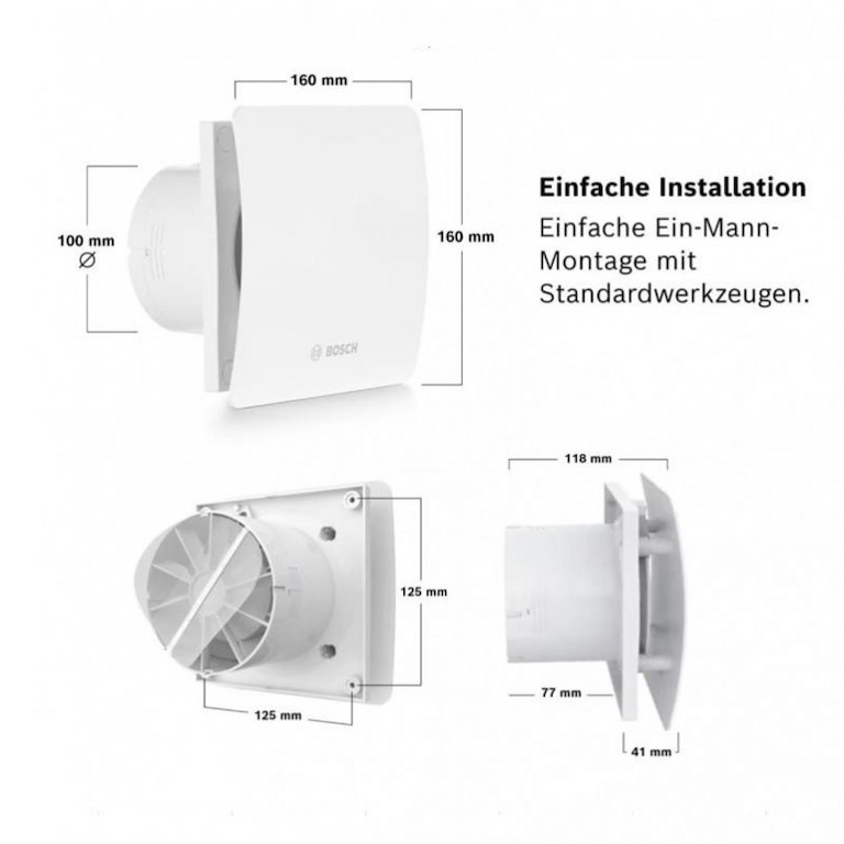 VENTILATOR BOSH FAN 100 1500W