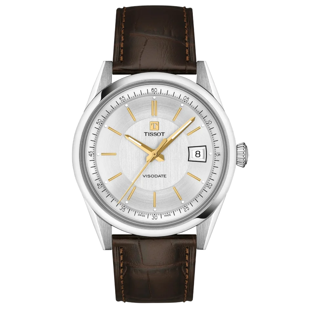 T157.407.16.031.00 TISSOT VISODATE BROW/SILV RUČNI SAT