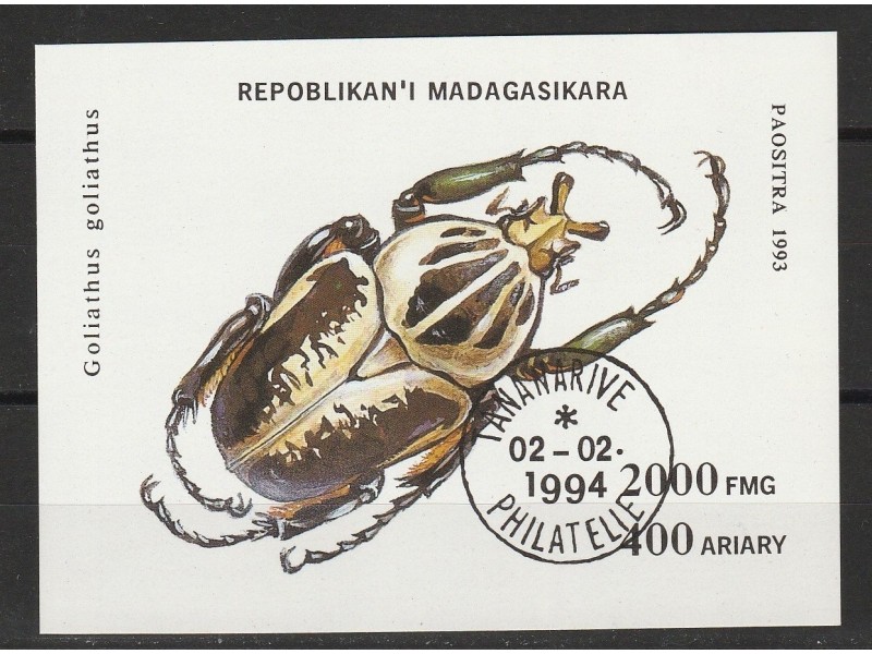Madagascar - 1994 - Goliath Beetle
