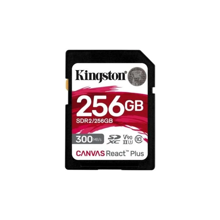 Kingston Canvas React Plus SDR2/256GB - SD kartica 256GB, UHS-II, V90, 300/260 MB/s