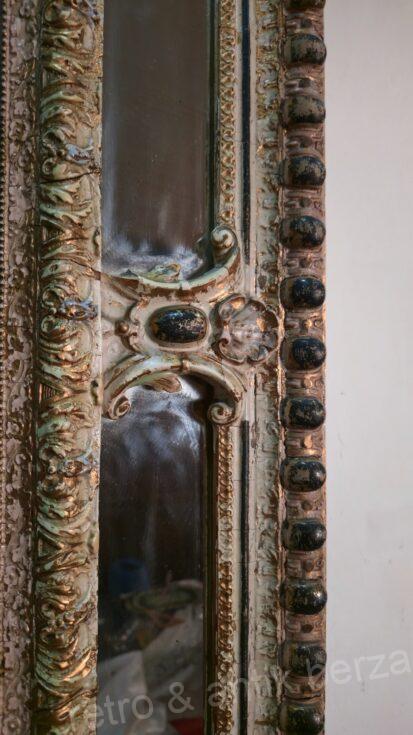 PRODAJE SE: Veliko francusko antičko ogledalo u Louis XIV stilu sa kon