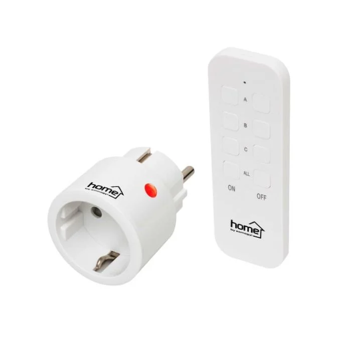 HOME TH2311 - smart utičnica sa daljinskim upravljačem 1+1, RF 433 MHz