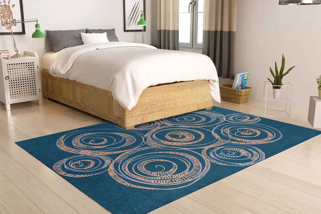 Conceptum Hypnose Tepih Ada Gonul Chenille 302, 75x230cm, Tamnoplavi