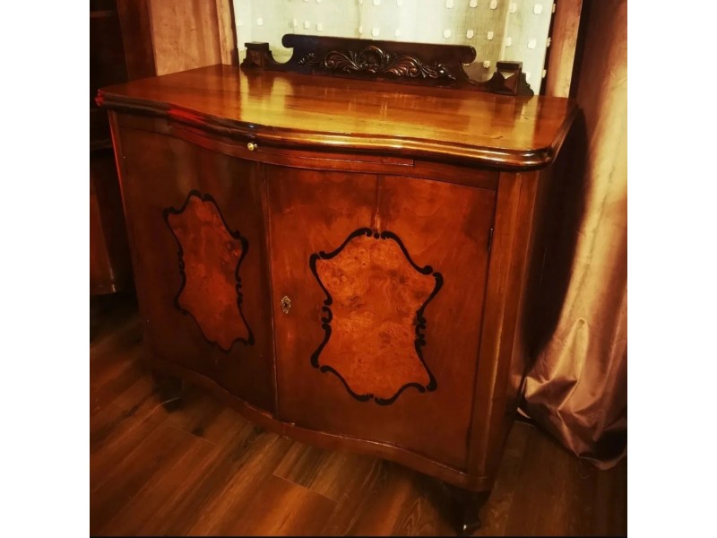 NEOBAROK trbušasta komoda, intarzija