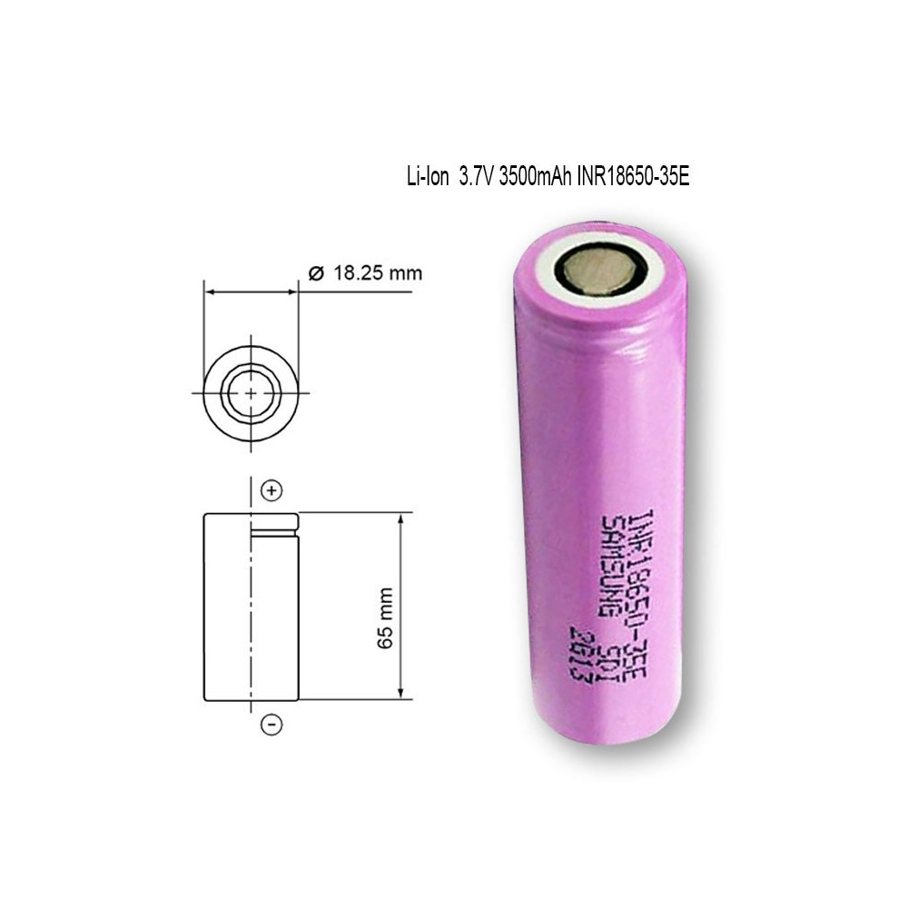 Li-Ion 3.6V 3500mAh INR18650-35E SAMSUNG