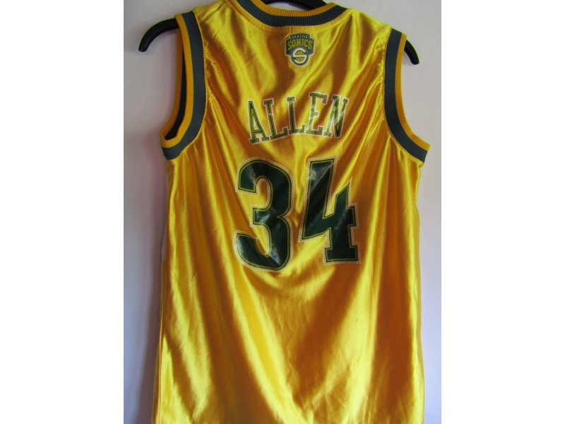 Seatle Supersonics Allen zlatni košarkaški dres M NBA