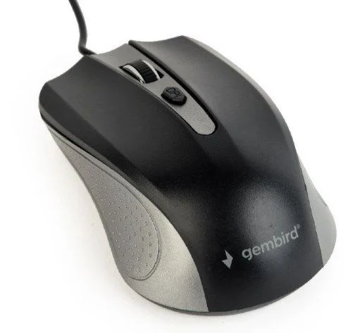 MUS-4B-01-GB Gembird Opticki mis 800-1200Dpi 4-button spacegrey/black 99mm USB kabl 1,35m FO