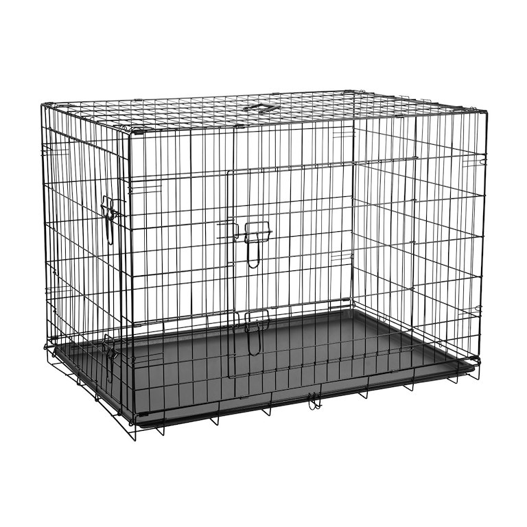 REBEL ANIMALS Metalni kavez za pse sa dvoja vrata XXL 107x71x78cm RA-1204