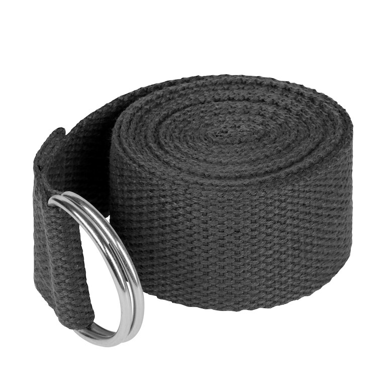 REBEL ACTIVE Kaiš i traka za jogu i istezanje crna RBA-3007-BK