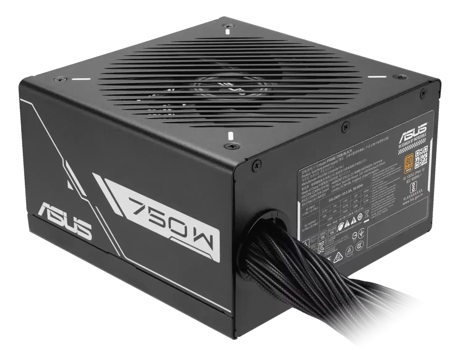 Napajanje ASUS 750W PRIME-750B BLACK ATX12V 80+ Bronze Modularno