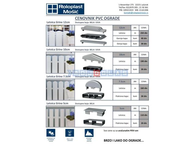 PVC ograda