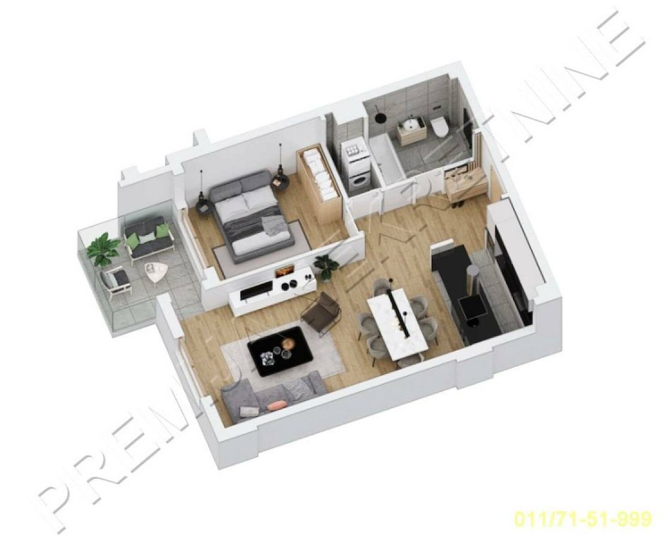 Dvosoban stan, Beograd – Darvinova pošta | Prodaja · 63m² · 220.500€