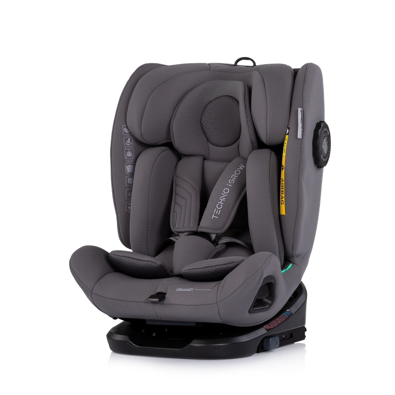 CHIPOLINO TECHNO IGROW ISOFIX I-SIZE AUTO SEDIŠTE 40-150CM CHARCOAL