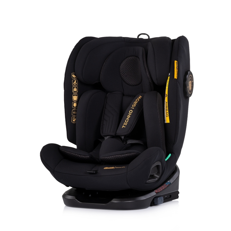 CHIPOLINO TECHNO IGROW ISOFIX I-SIZE AUTO SEDIŠTE 40-150CM NOIR