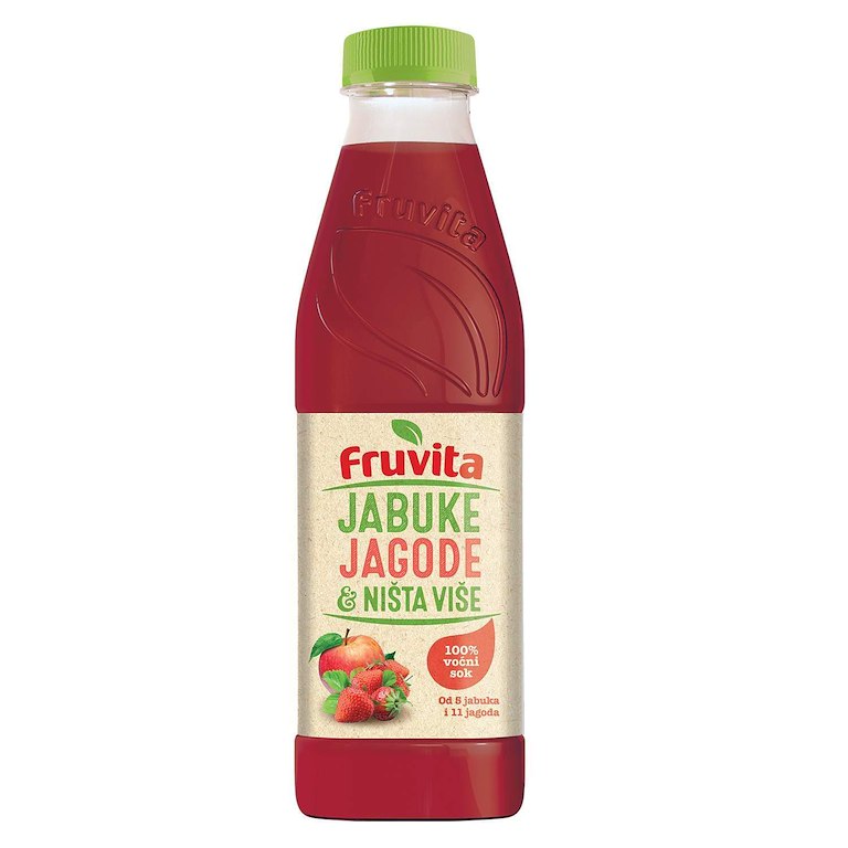 Fruvita sok jabuka jagoda&ništa više 0,80l fruvita