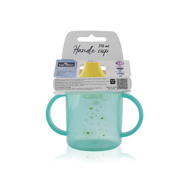 Lorelli Šolja Bertoni 12m+ Green 210 mL
