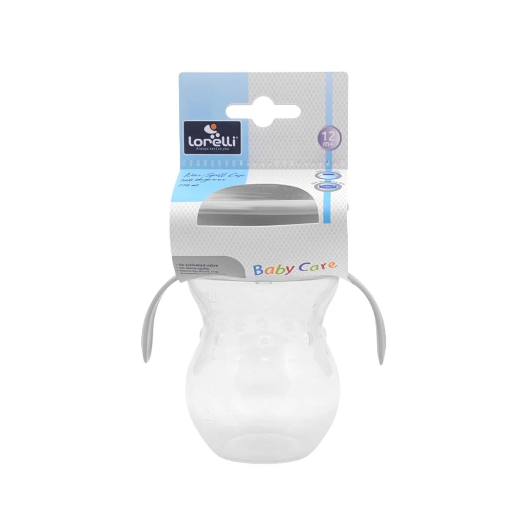 Lorelli Šolja Bertoni Non-Spill Grey 12m+ 270 mL
