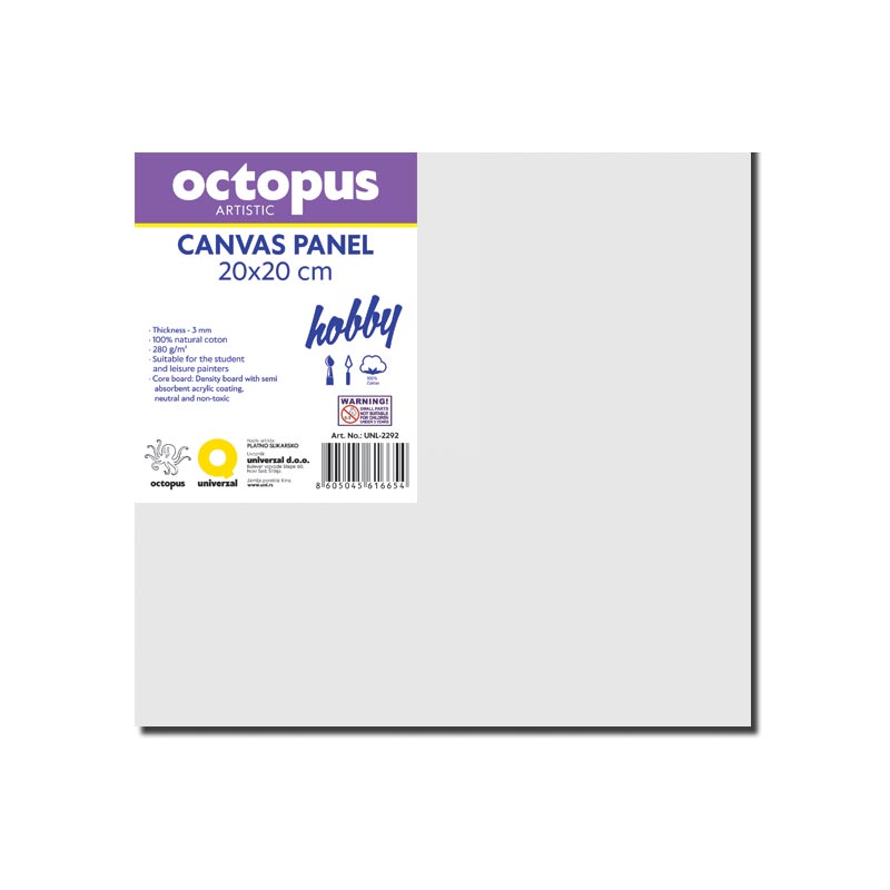 PLATNO SLIKARSKO OCTOPUS 20x20cm HOBBY 280g UNL-2222