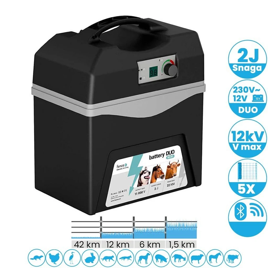 Elektricni pastir Fencee battery DUO BD20