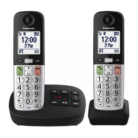 Fiksni telefon Panasonic KX-TGU432EXB, Bežični, 2 slušalice