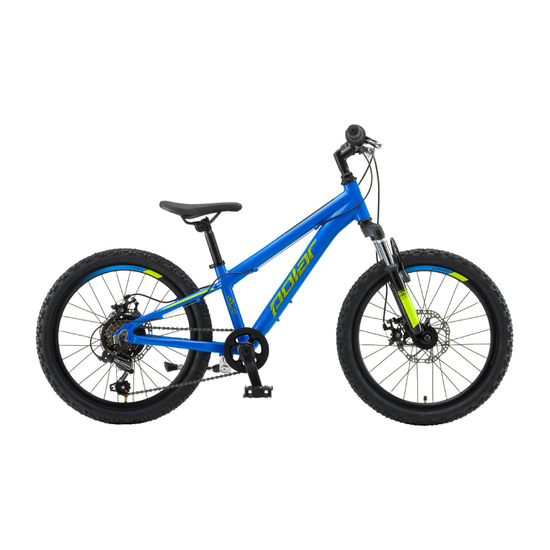 Bicikl Polar Sonic 20 FS DISK ALU, P202A05261, Veličina točka 20", 6 brzina, Shimano menjač, Boja plavo/neon-zelena